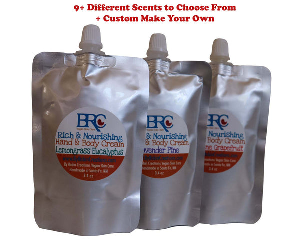 Vegan Hand & Body Cream - Dry Skin Relief - Vegan Skin Care - Thick ...